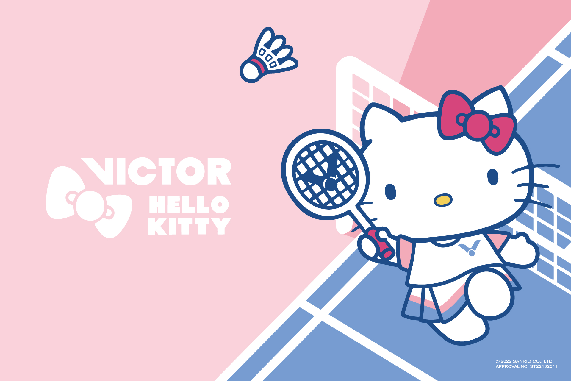 《羽球》VICTOR X HELLO KITTY聯名系列 耶誕季可愛運動風溫馨上市 – WOWSight